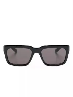 Saint Laurent Logo-print Rectangle-frame Sunglasses