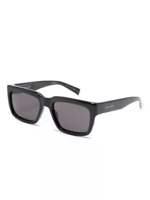 Saint Laurent Logo-print Rectangle-frame Sunglasses