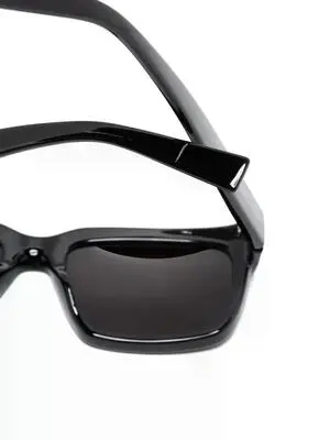 Saint Laurent Logo-print Rectangle-frame Sunglasses