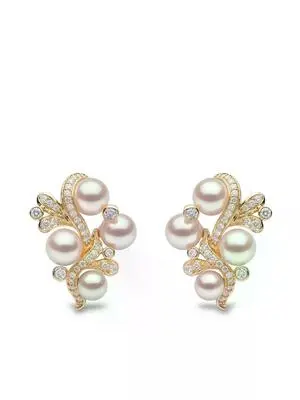 Yoko London 18kt Diamond And Pearl Earrings - Gold
