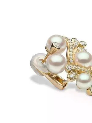 Yoko London 18kt Diamond And Pearl Earrings