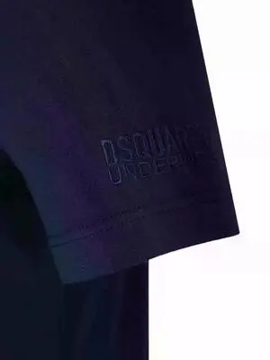 Dsquared2 Logo-embroidered T-shirt - Blue