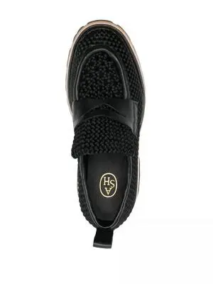 Ash Genial Textured Leather Loafers