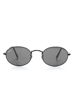 Ray-ban Oval-frame Sunglasses - Black