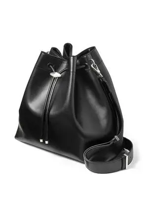 JIMMY CHOO Cinch Leather Bucket Bag