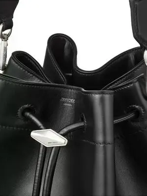JIMMY CHOO Cinch Leather Bucket Bag