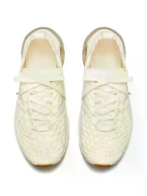 Tory Burch Good Luck Woven Sneakers - Neutrals