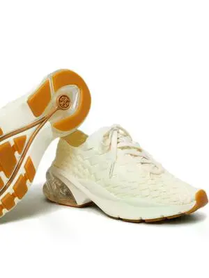 Tory Burch Good Luck Woven Sneakers - Neutrals