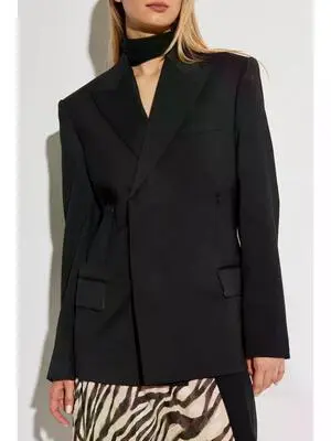 Helmut Lang Boxy Virgin Wool Blazer