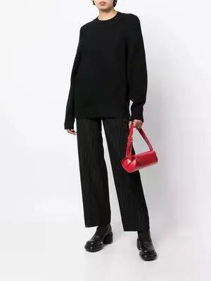JOSEPH Crew-neck Knitted Sweater - Black