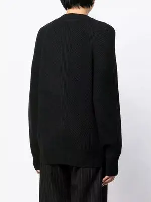 JOSEPH Crew-neck Knitted Sweater - Black