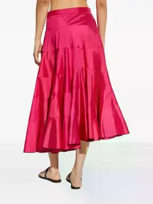 Tory Burch Silk Midi Skirt