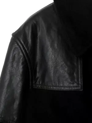 Burberry Panelled Leather-wool Jacket
