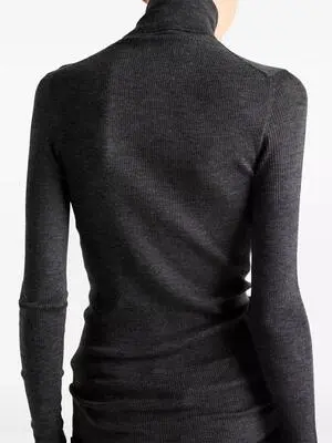 Prada Wool Turtleneck Sweater - Grey