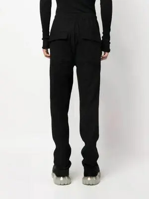 Rick Owens Straight-leg Wool Track Pants - Black