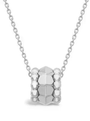 PRAGNELL 18kt White Gold Bohemia Peaked Hexagonal Necklace - Silver