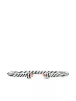 David Yurman Classic Cable Diamond Bracelet - Silver