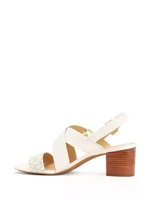 Michael Kors Vera Logo-plaque Leather Sandals