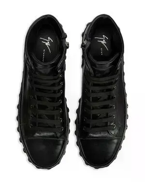 GIUSEPPE ZANOTTI Gz-city Leather High-top Sneakers