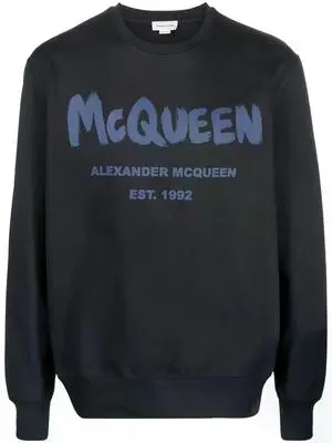 Alexander McQueen Graffiti Logo-print Sweatshirt