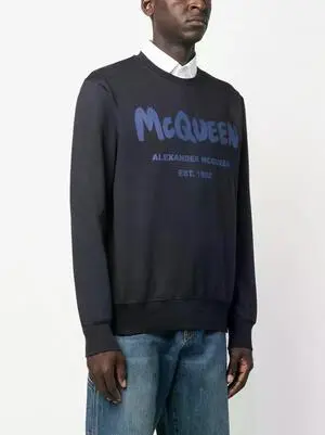 Alexander McQueen Graffiti Logo-print Sweatshirt