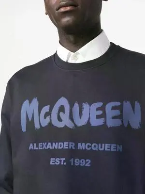 Alexander McQueen Graffiti Logo-print Sweatshirt