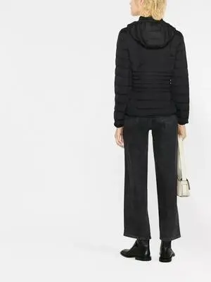EA7 Hooded Puffer Jacket With Logo Print