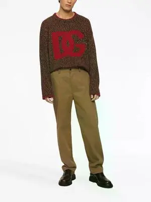 Dolce & Gabbana Straight Leg Cotton Trousers