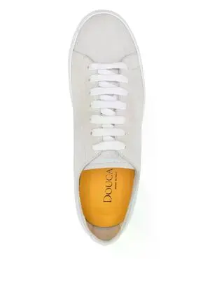 DOUCAL'S Suede Lace-up Sneakers - Grey