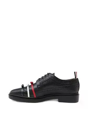 Thom Browne Rubber Sole Longwing Brogues With Three Bows