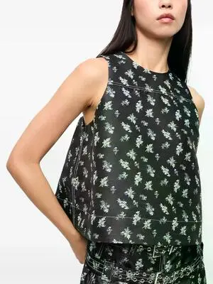 GANNI Floral-print Top