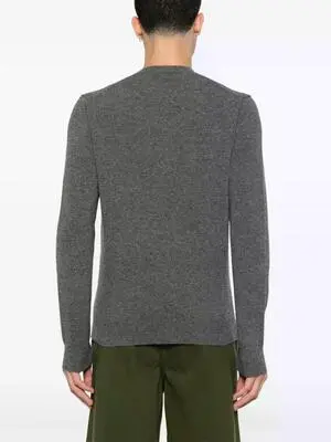 Play Comme Des Garcon Logo-patch Cardigan - Grey