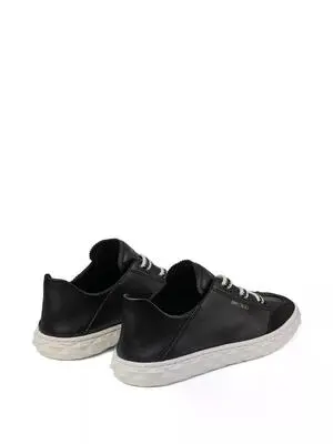 JIMMY CHOO Diamond Light Flex Leather Sneakers - Black
