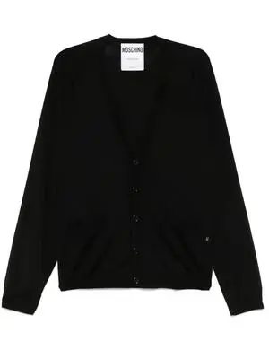 Moschino Fine-knit Cardigan - Black