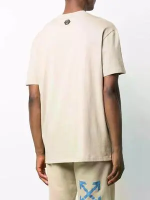 Philipp Plein Logo Crew-neck T-shirt - Neutrals