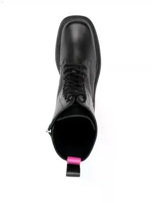 3JUIN Lace-up Leather Boots