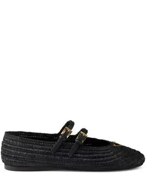 Prada Woven Mary Jane Ballet Flats