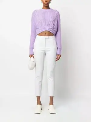 Patrizia Pepe Cropped Tapered Trousers