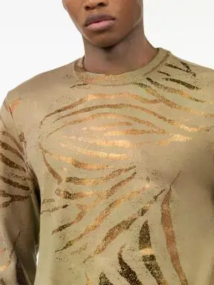 Roberto Cavalli Zebra-print Sweatshirt