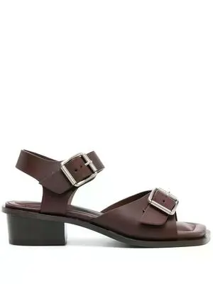 LEMAIRE 35mm Buckled Leather Sandals - Brown