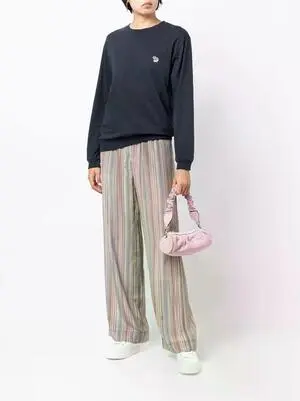 Paul Smith Zebra-motif Organic-cotton Sweater