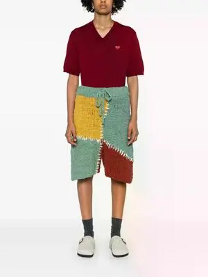 Play Comme Des Garcon Heart-patch Wool Jumper