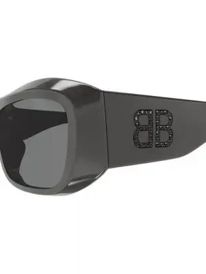 Balenciaga Square Frame Sunglasses - Black