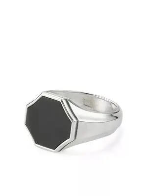Emanuele Bicocchi Hex Signet Ring - Silver