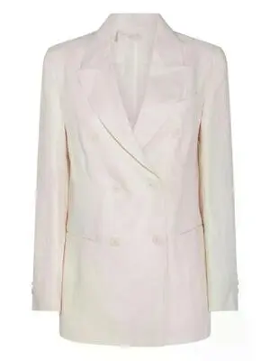 Montedoro Linen Double-breasted Blazer