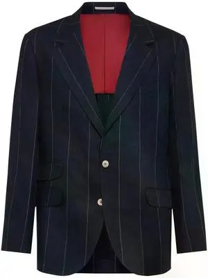 Brunello Cucinelli Single-breasted Blazer - Blue