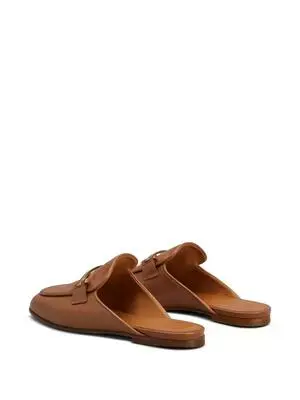 TOD'S Logo-plaque Mules