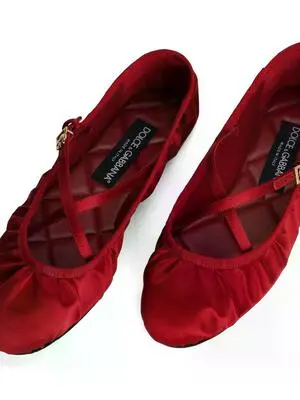 Dolce & Gabbana Velvet Ballet Flats