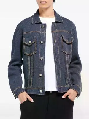 BARRIE Knitted Denim Jacket