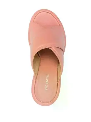 VIC MATIE Crossover-strap High Heel Sandals - Pink